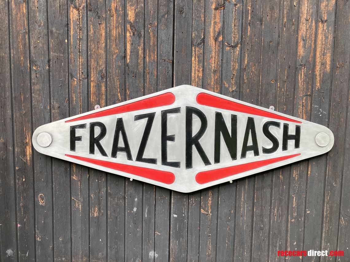 Racecarsdirect.com - Large Cold Caste Aluminium 'Frazer Nash' Sign