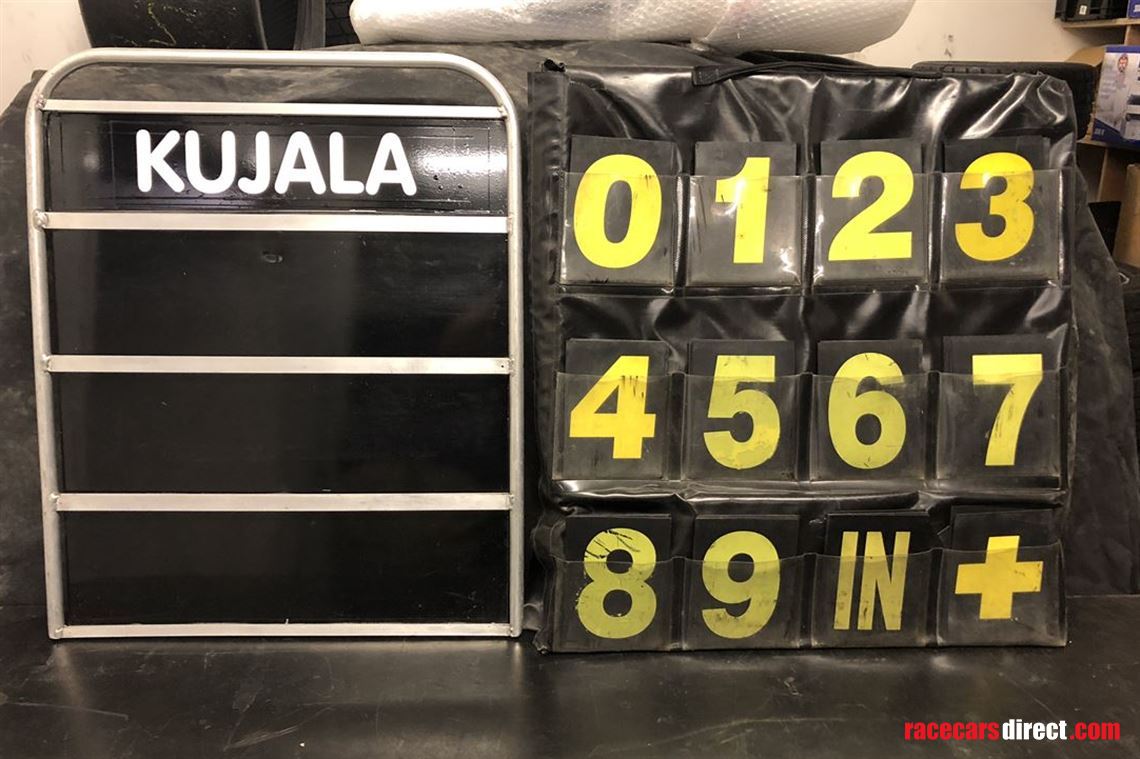 Racecarsdirect.com - Pit board with numbers